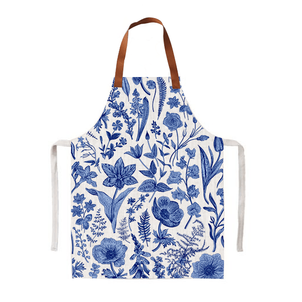 Spring Magic Pattern Apron - Stylish & Durable Kitchen Wear, Cotton